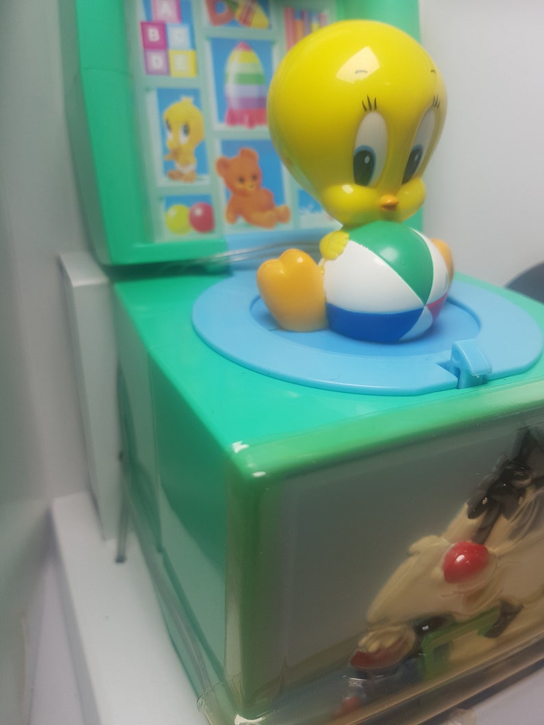 Vintage Rare Baby Looney Tunes Musical Box Tweety Surprise Warner Bros ...