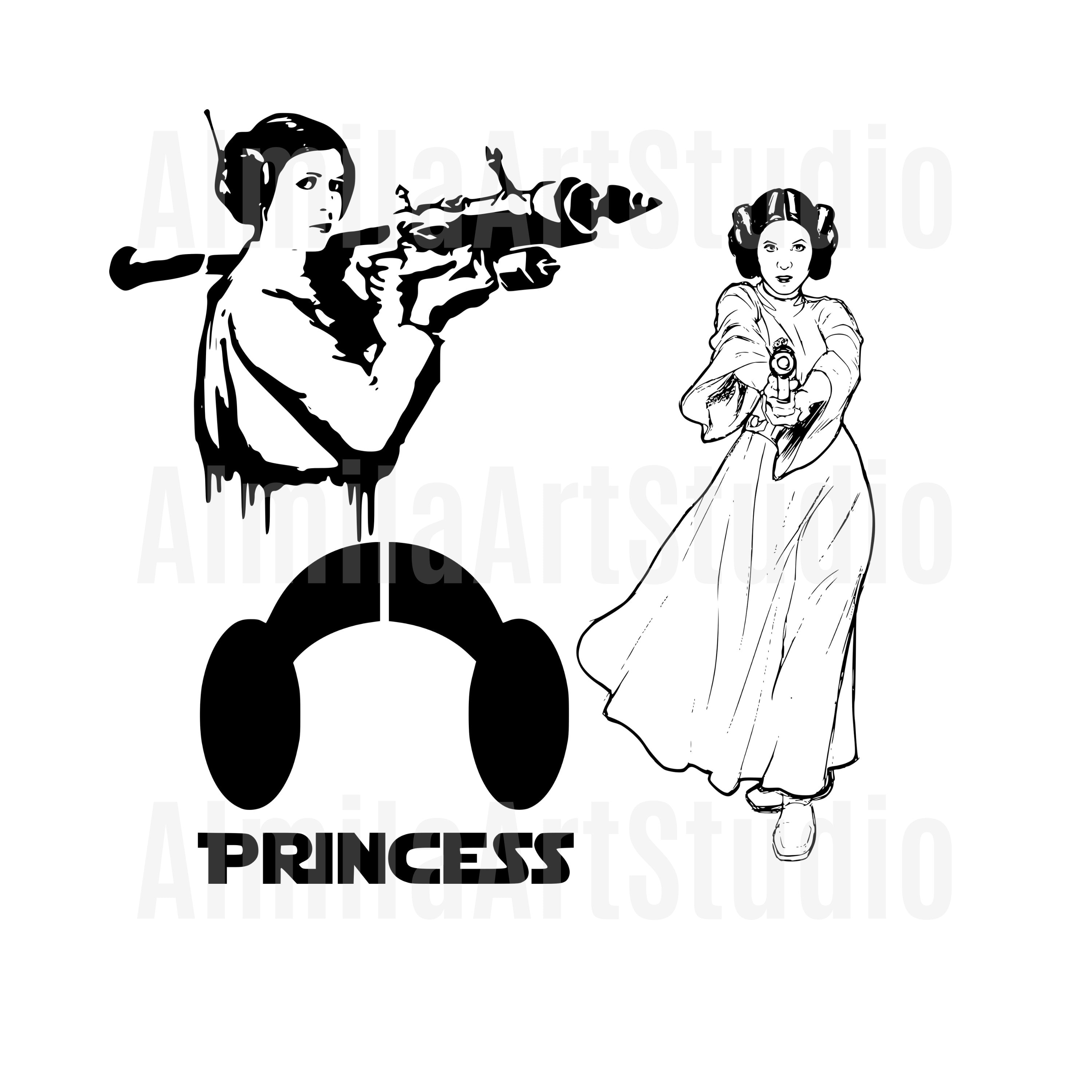 Princess Leia Svg Bundle Darth Vader Svg Png Dxf Eps Pdf - Etsy UK