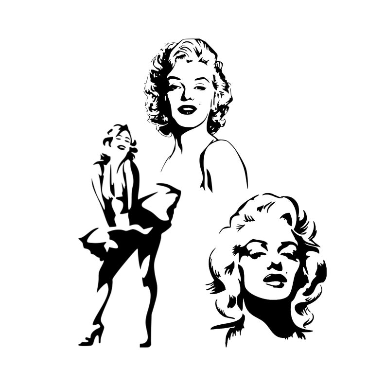 Marilyn Monroe Svg File for Cricut Actress Svg Norma - Etsy Norway