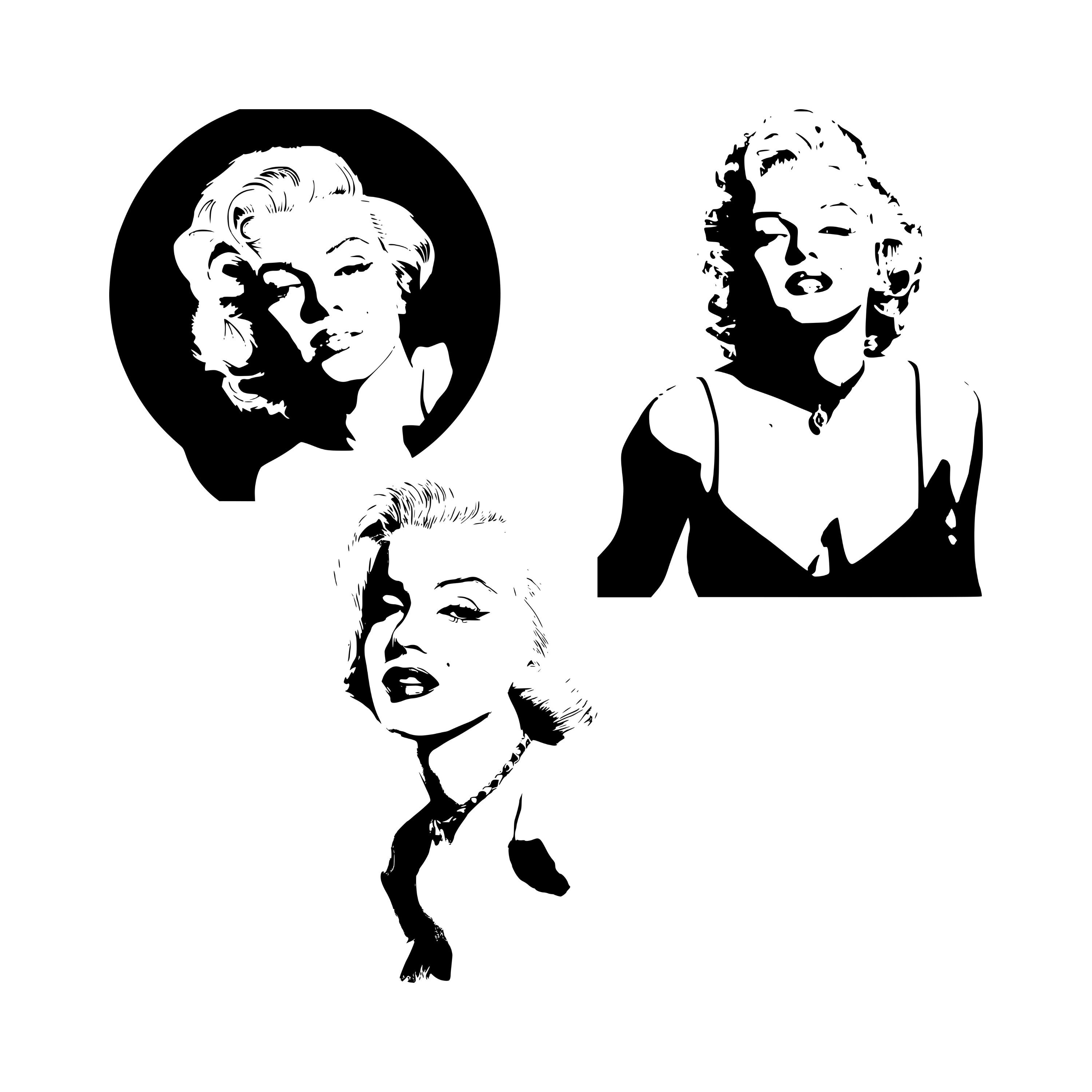 Marilyn Monroe Svg File for Cricut Actress Svg Norma - Etsy Norway