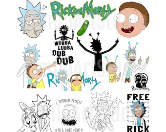 Rick Morty Dxf - Etsy
