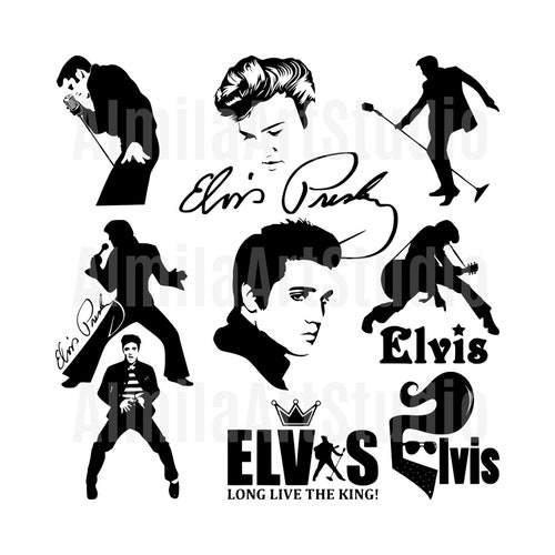 Elvis Presley Svgelvis Presley SVG Cut File - Etsy