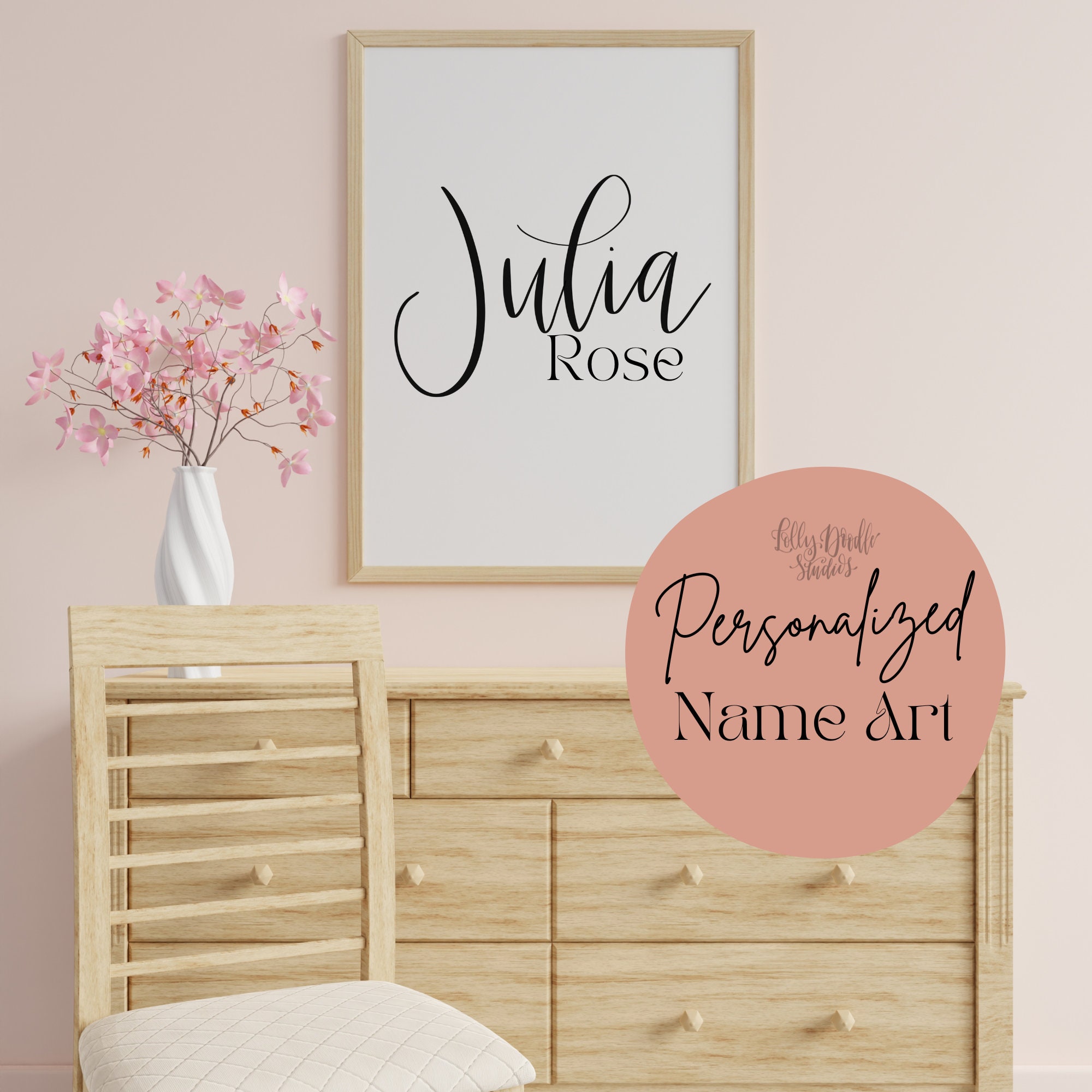 Custom Name Print Baby Name Art Print Personalized Name - Etsy