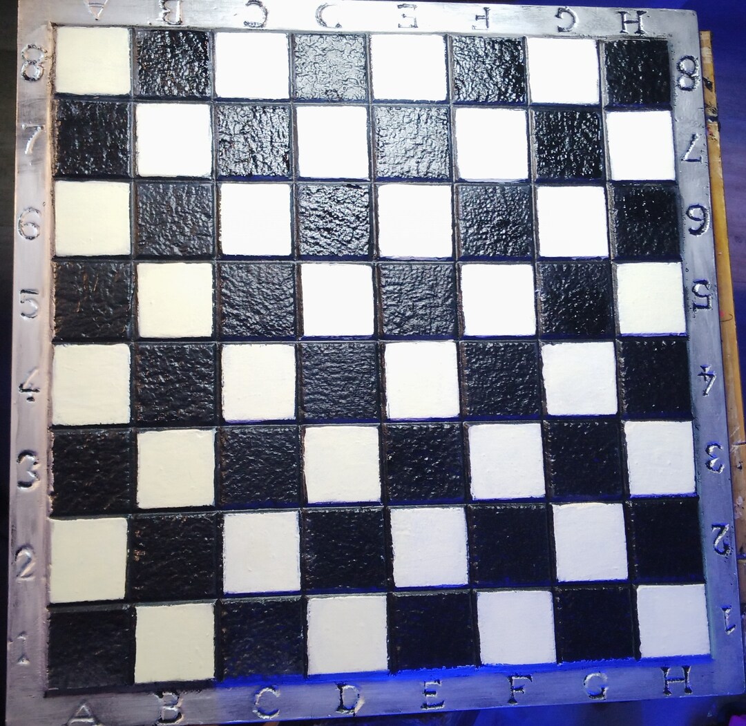 Chess Board: Rustic Finish, Custom Colour Options. - Etsy