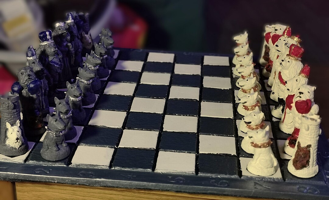 Dog Chess Set Custom Made Chess Pieces - Etsy UK