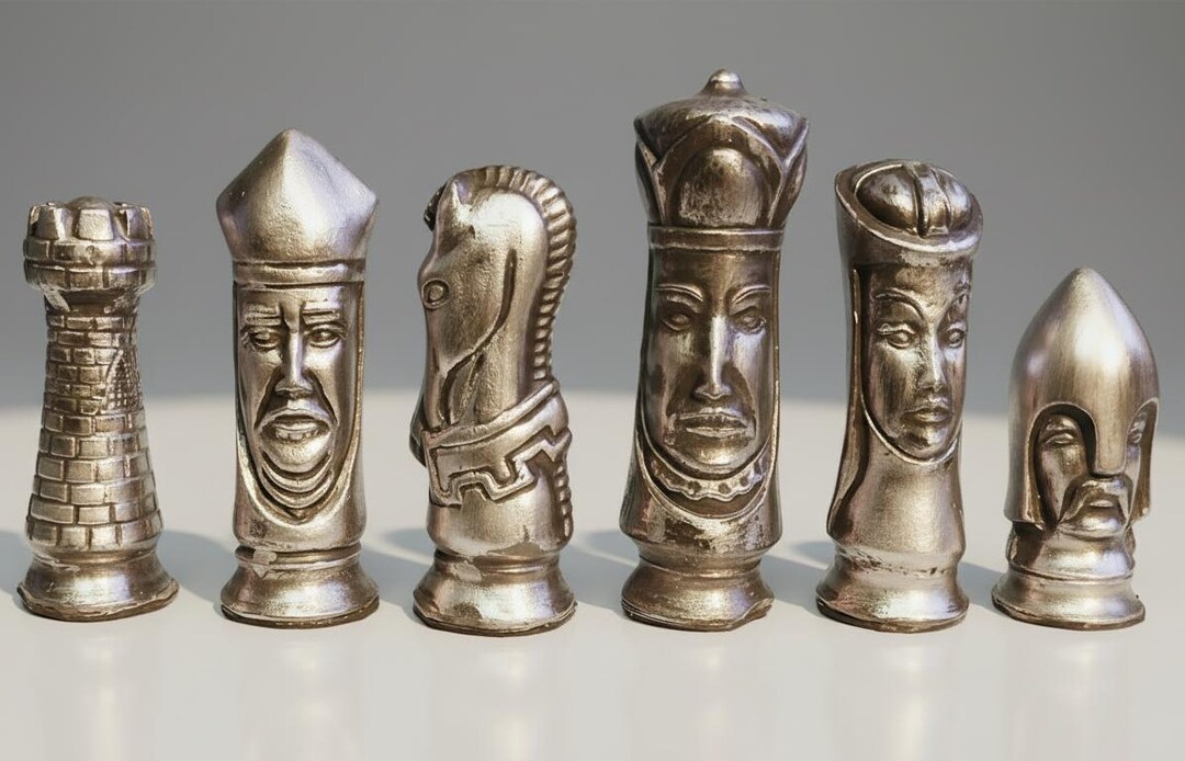 Custom-made Gothic Heads Chess Set, With a Choice of Finishes. PLEASE ...