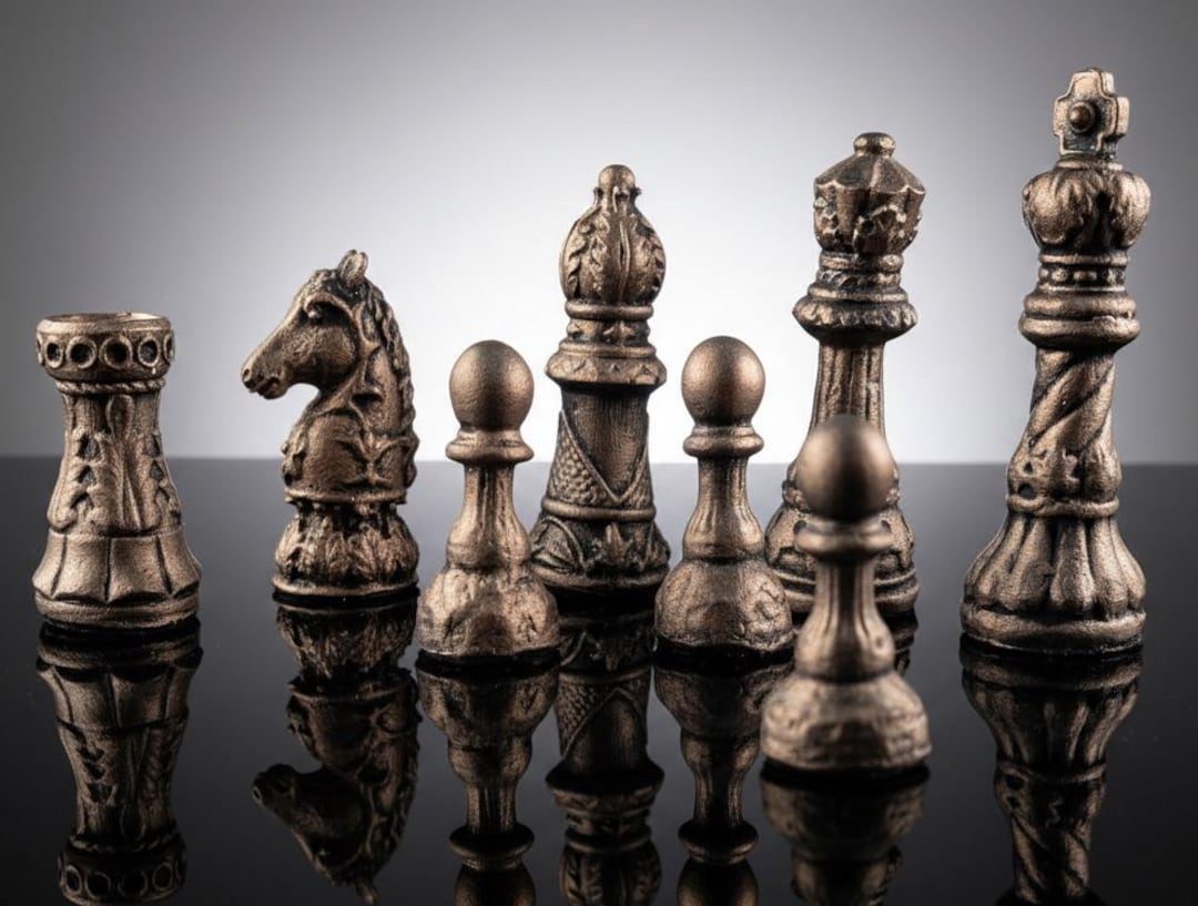 Handmade Custom Large Ornate Staunton Chess Set: (pieces Only) - Etsy UK