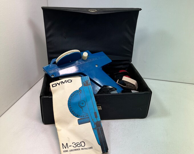 Retro 1970s Dymo M-38D Labelmaker - Vintage Labeling Kit - Etsy