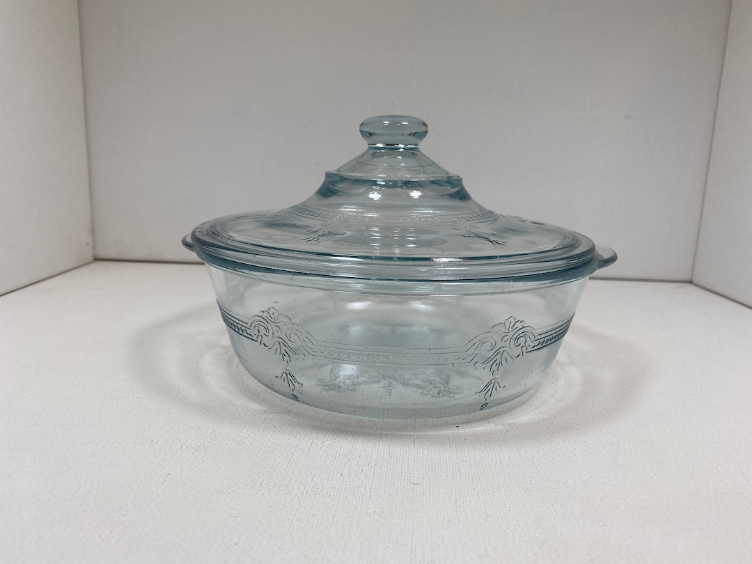 Vintage 1950s Fire King Sapphire Blue Philbe Casserole Dish - Etsy