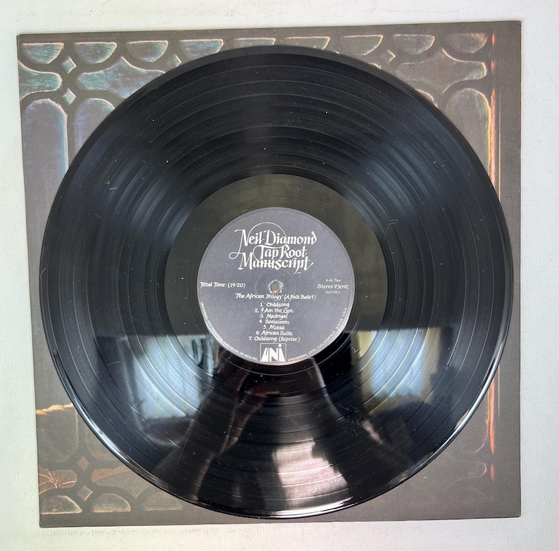 Neil Diamond Tap Root Manuscript 1971 LP W/ Booklet, Universal 93092 - Etsy