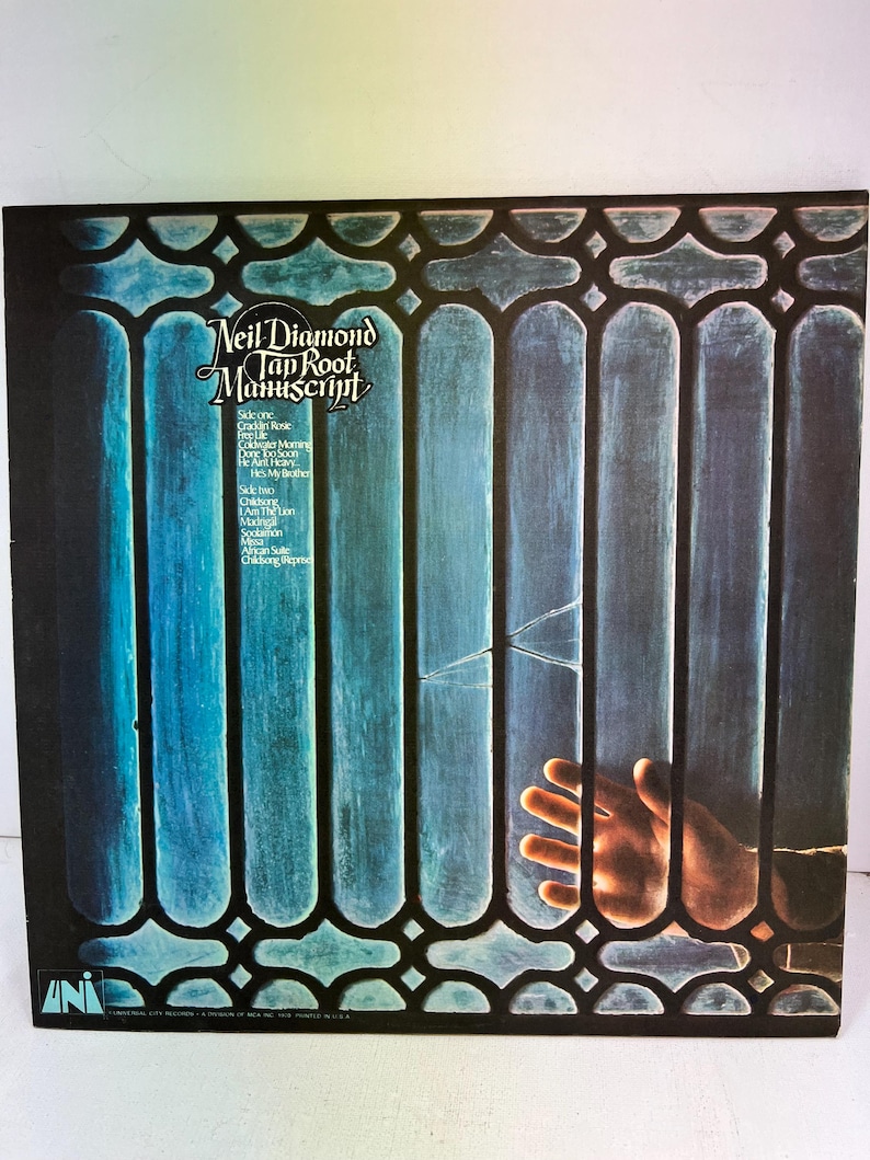 Neil Diamond Tap Root Manuscript 1971 LP W/ Booklet, Universal 93092 - Etsy