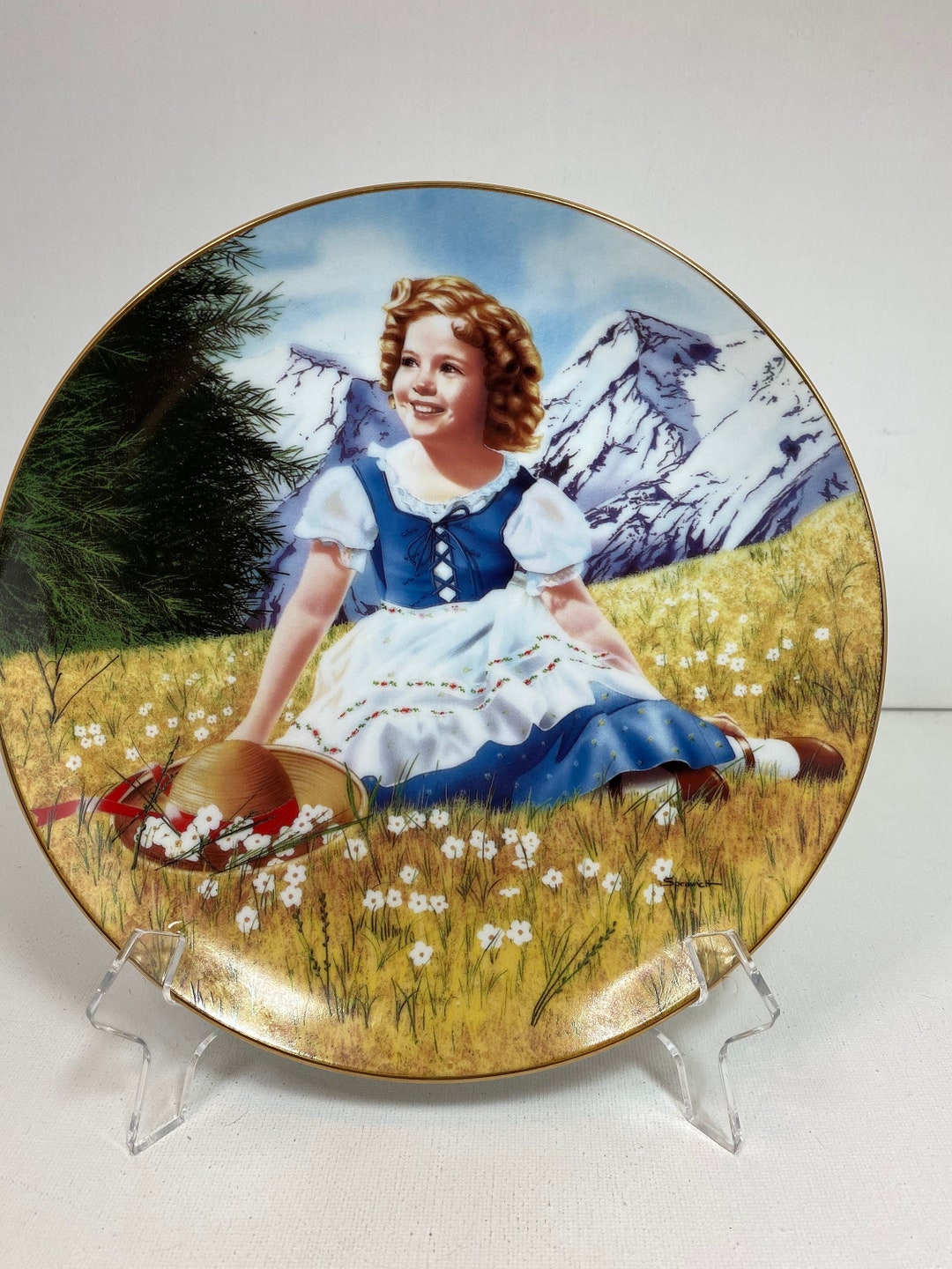 Shirley Temple as Heidi Collector's Plate Danbury Mint - Etsy
