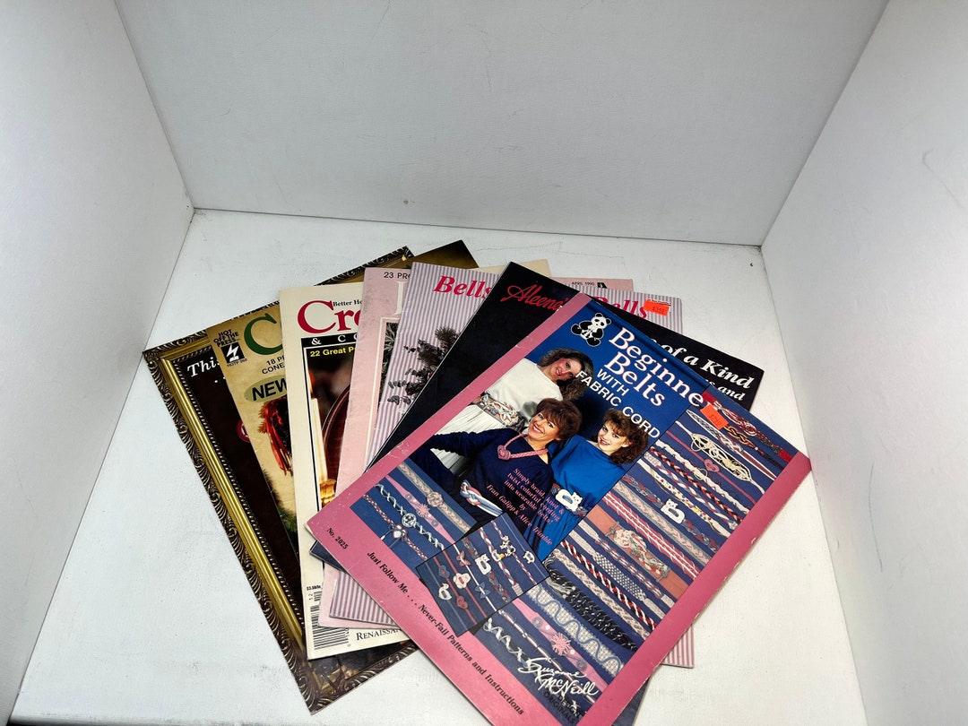 1990s Vintage Crafting Pamphlets Collection - DIY & Needlework Guides ...