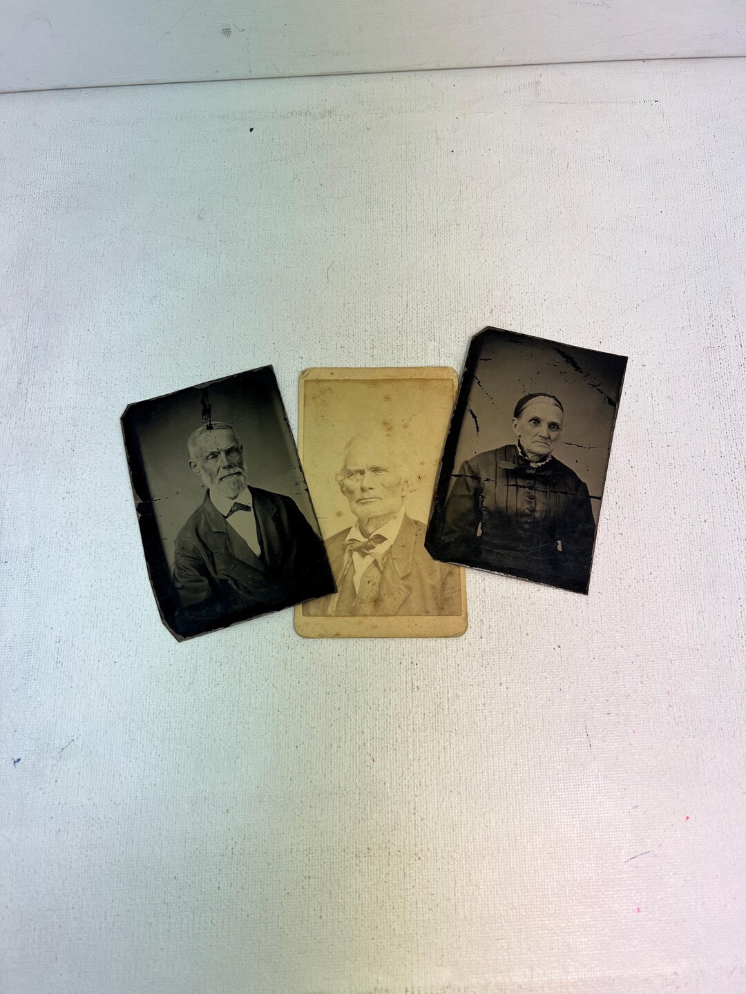 Antique 19th Century Tintype & Paper Photos Vintage Portrait Collection ...