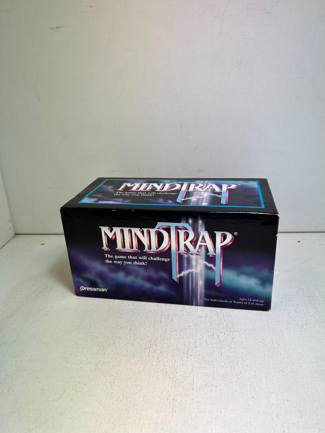 Mindtrap Board Game (1996) by Pressman | Vintage Brain Teaser Game | Classic Logic & Riddle Game ...