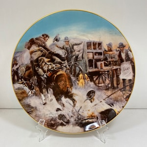 Charles M. Russell Legacy Plate 'A Bronc to Breakfast' 1981 First ...