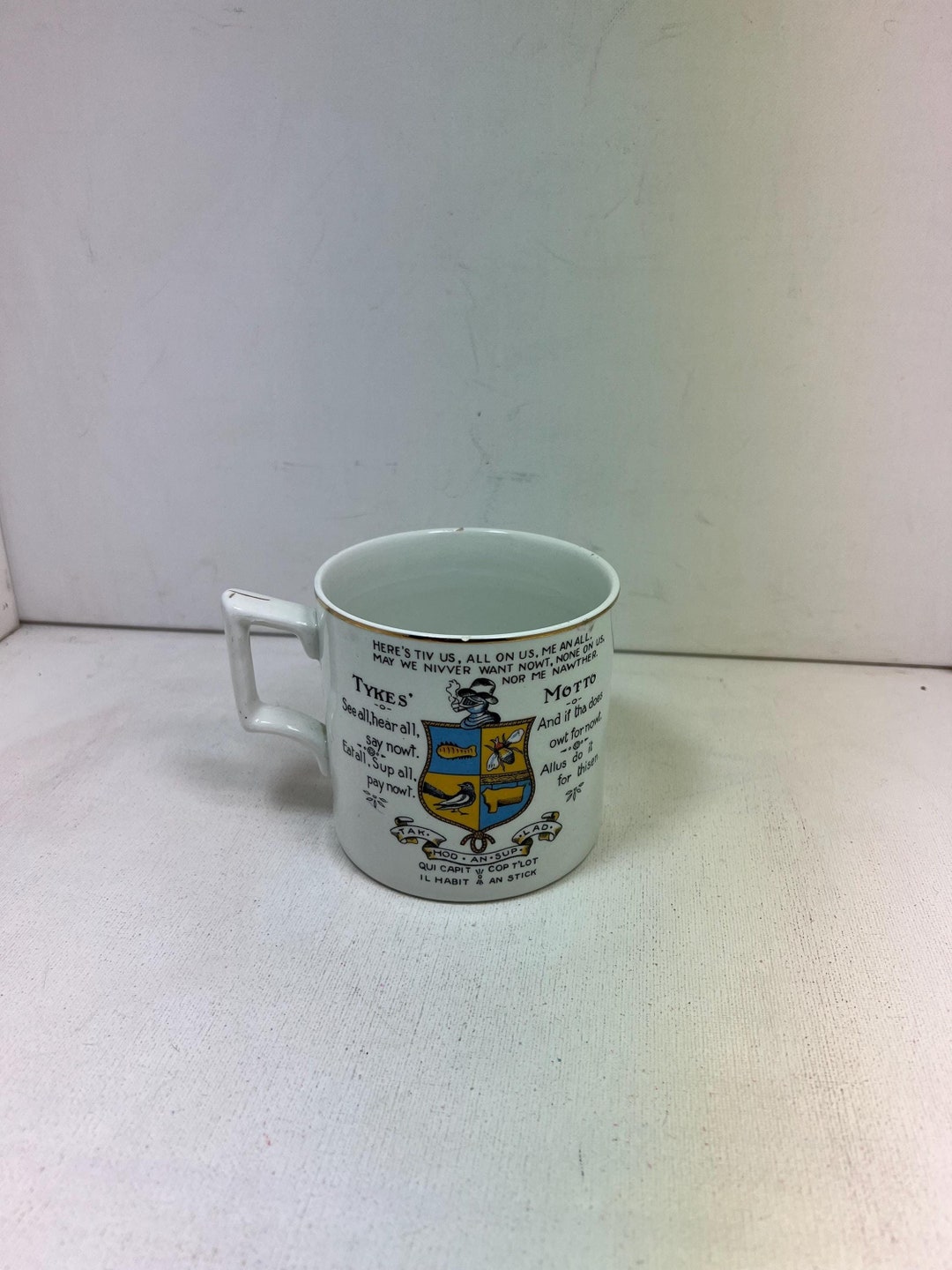 Vintage Tykes' Motto Mug by Royal Falcon Ware and J.H.W & Sons Hanley ...