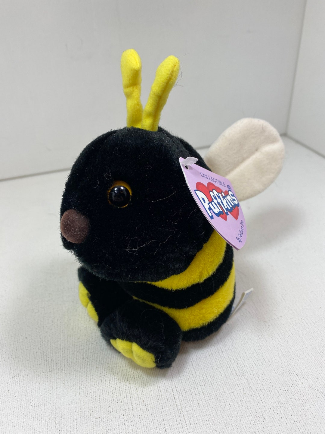 Vintage 1994 Swibco Puffkins buzz the Bee Collectible Plush Toy 6 Soft ...