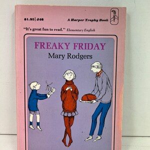 1973 'freaky Friday' by Mary Rodgers Harper Trophy - Etsy