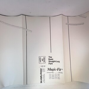 1976 Magic-fit Master Pattern for Pants by American Fashion Institute ...