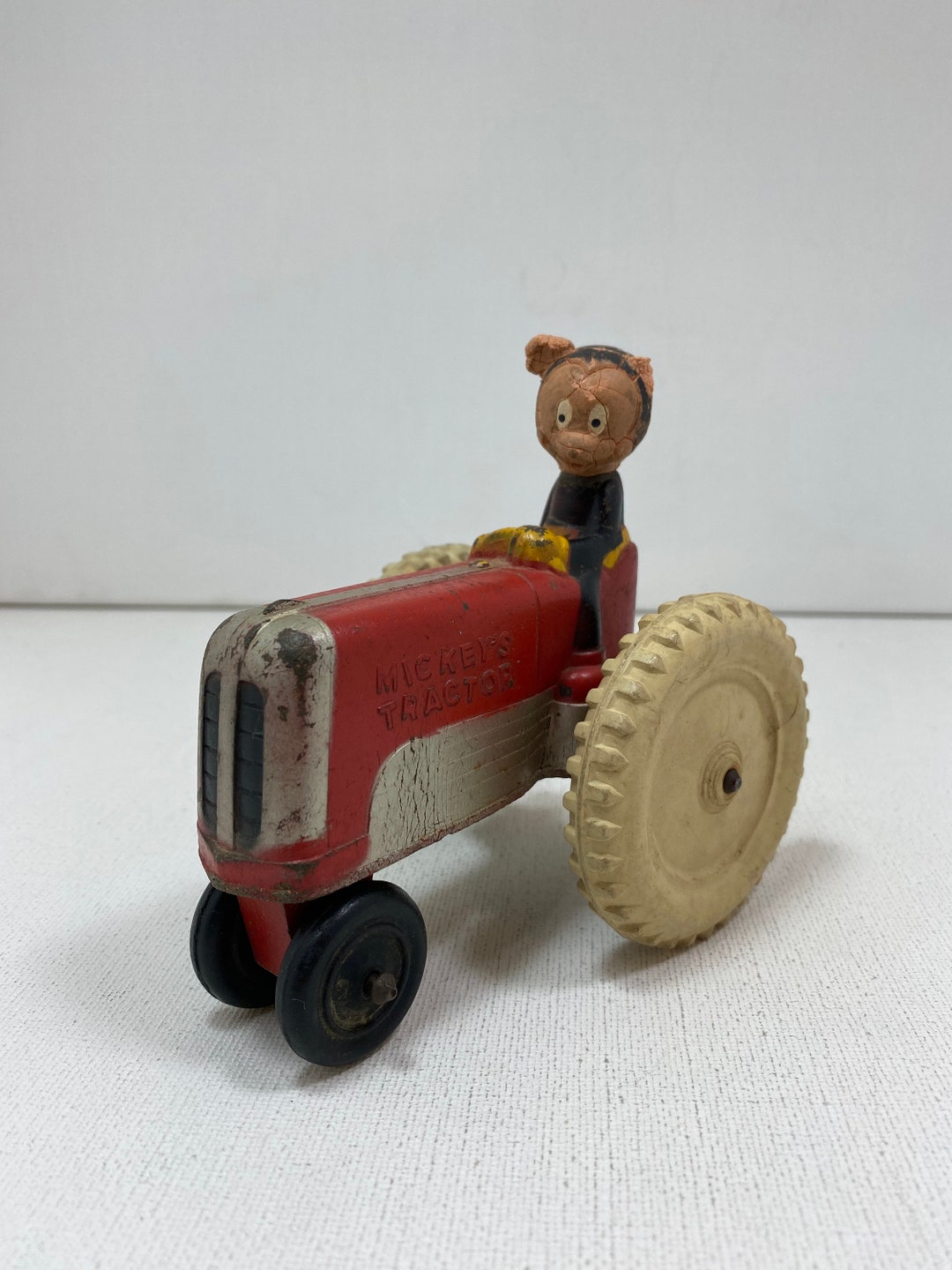 1940s Mickey Mouse Sun Rubber Tractor Toy Vintage Disney 75 - Etsy