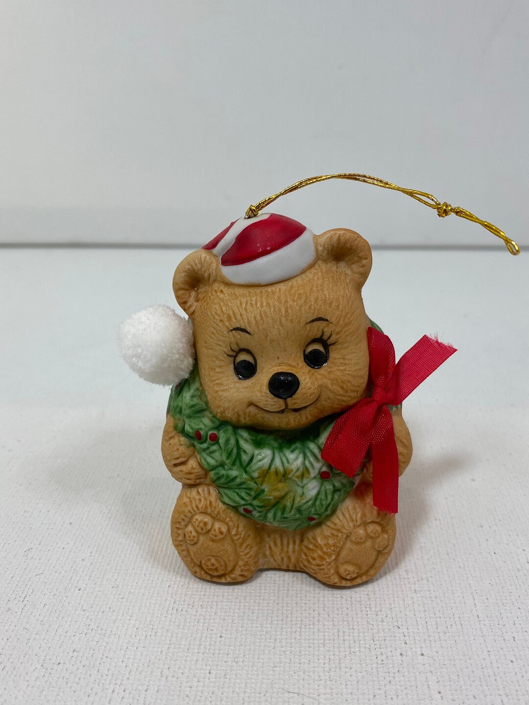 1980s Jolly Jingles Teddy Bear Bell Ornament - Vintage Christmas ...