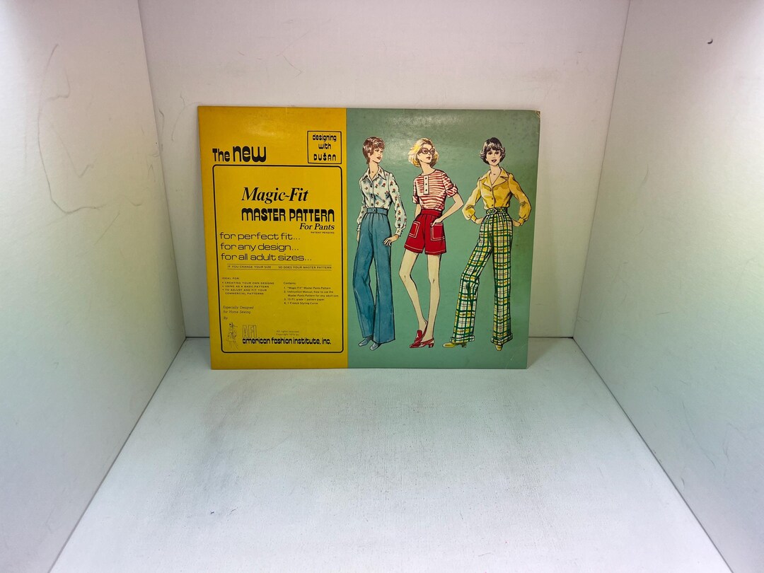 1976 Magic-fit Master Pattern for Pants by American Fashion Institute ...