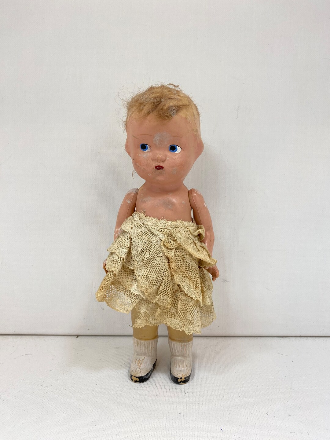 1950s Vintage Kewpie-style Doll With Ruffles Quaint & Quirky - Etsy
