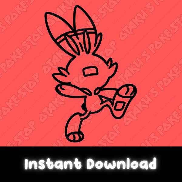 Scorbunny Svg - Etsy