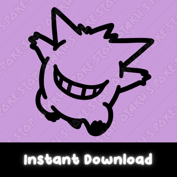 Gengar Svg - Etsy