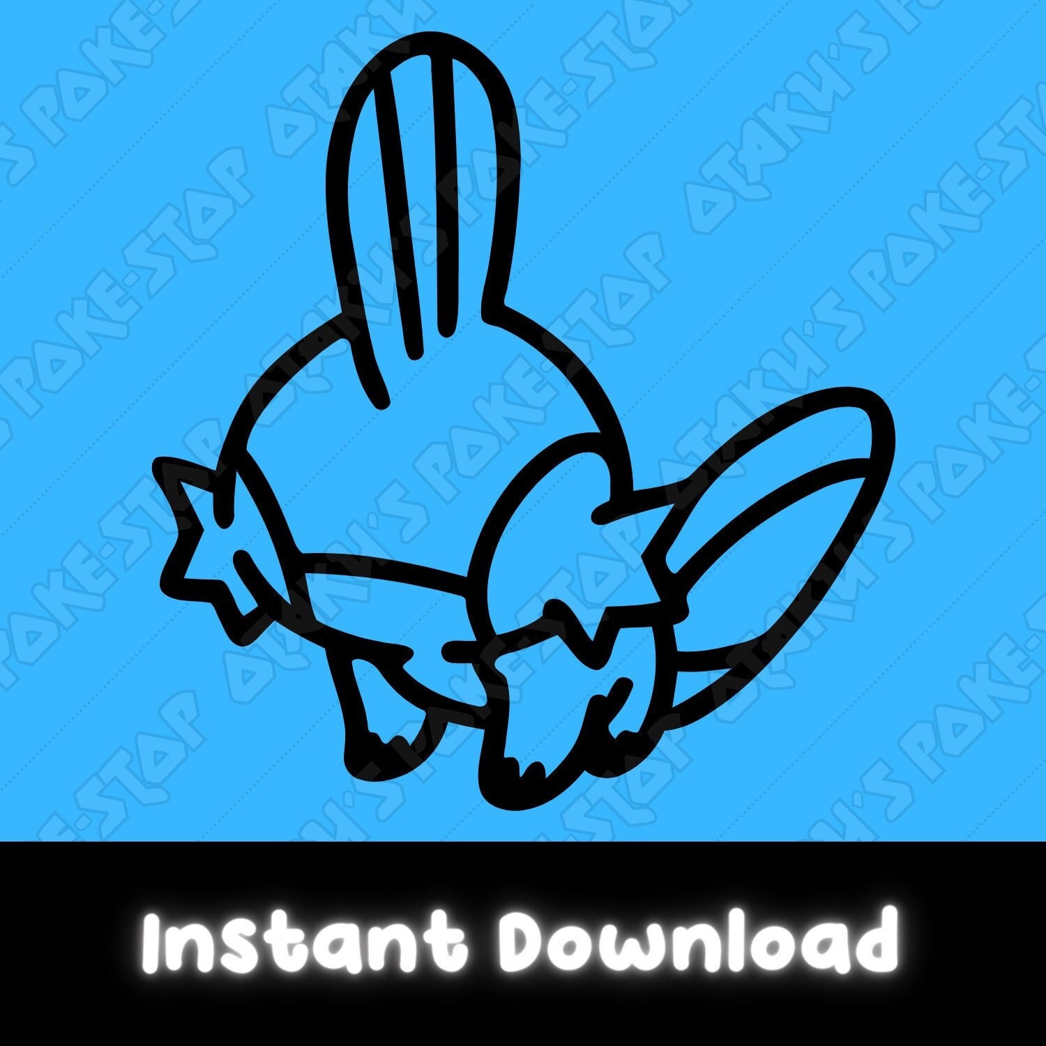 Pokémon SVG Mudkip SVG-Datei SVG Outline Cricut - Etsy Schweiz
