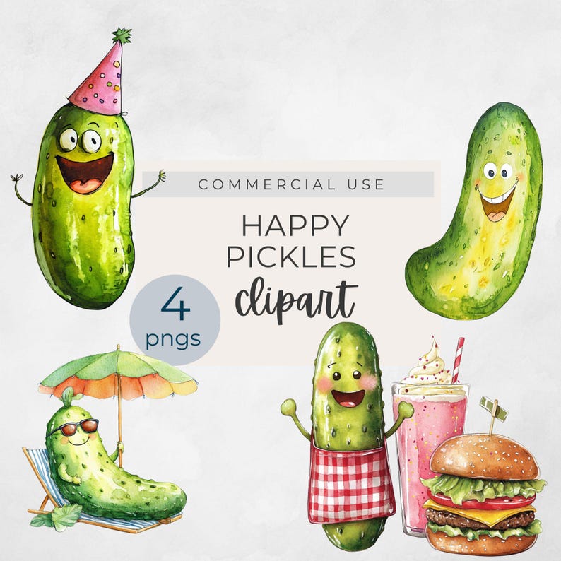 Happy Pickle Clipart, Funny Pickle Png, Pickle Lovers, Happy Pickle Art ...