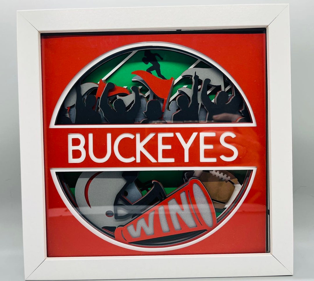 Personalized Football Team Shadow Box, Football 3D Layered Art,football ...