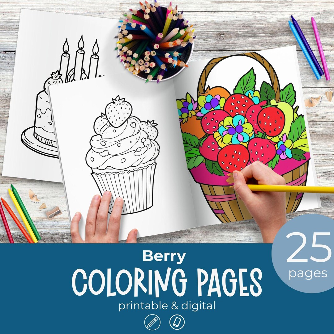 Berry Coloring Pages, Berry First Birthday Coloring Pages, Kids ...