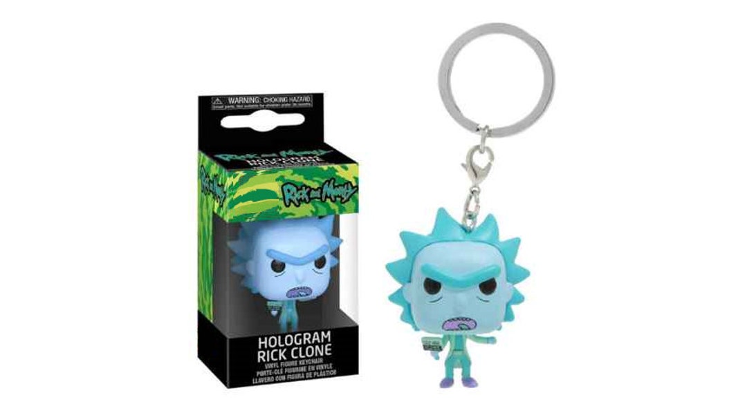 Rick and Morty Hologram Rick Clone Keychain Morty Keychain, Rick ...