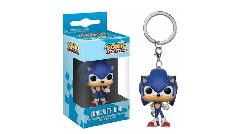 Sonic Keychian Sonic the Hedgehog Keychain Sonic the - Etsy