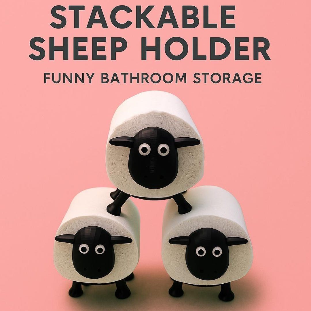 3D Printed Sheep Toilet Paper Roll Holder: Eco-friendly PLA Plastic - Etsy