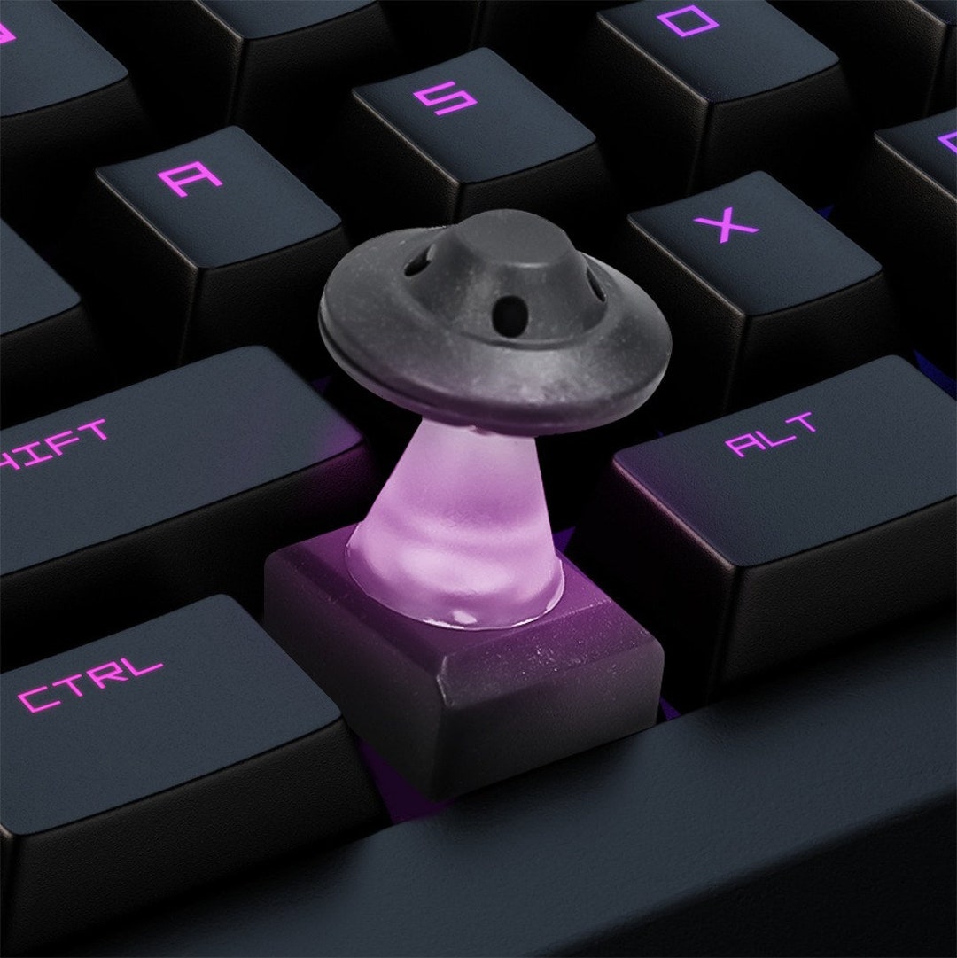 UFO Kecap Flying Saucer Keycap Artisan Keycap Light - Etsy
