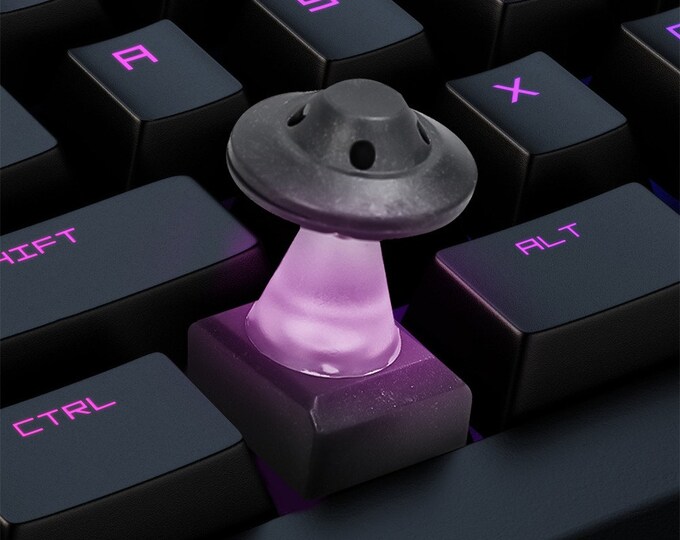 UFO Kecap, Flying Saucer Keycap, Artisan Keycap, Light Transmitting ...