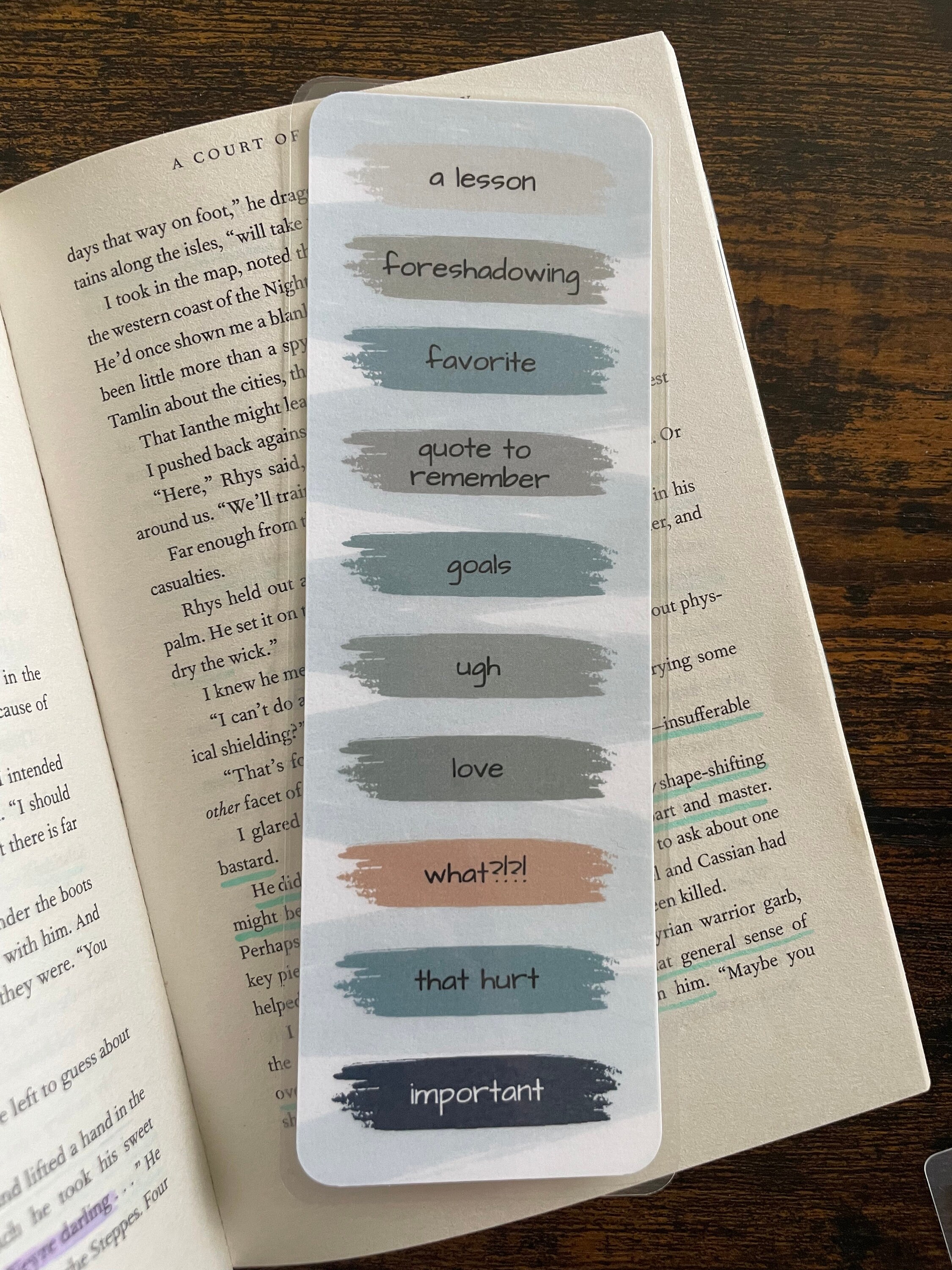 Annotating Guide Bookmark Blue - Etsy