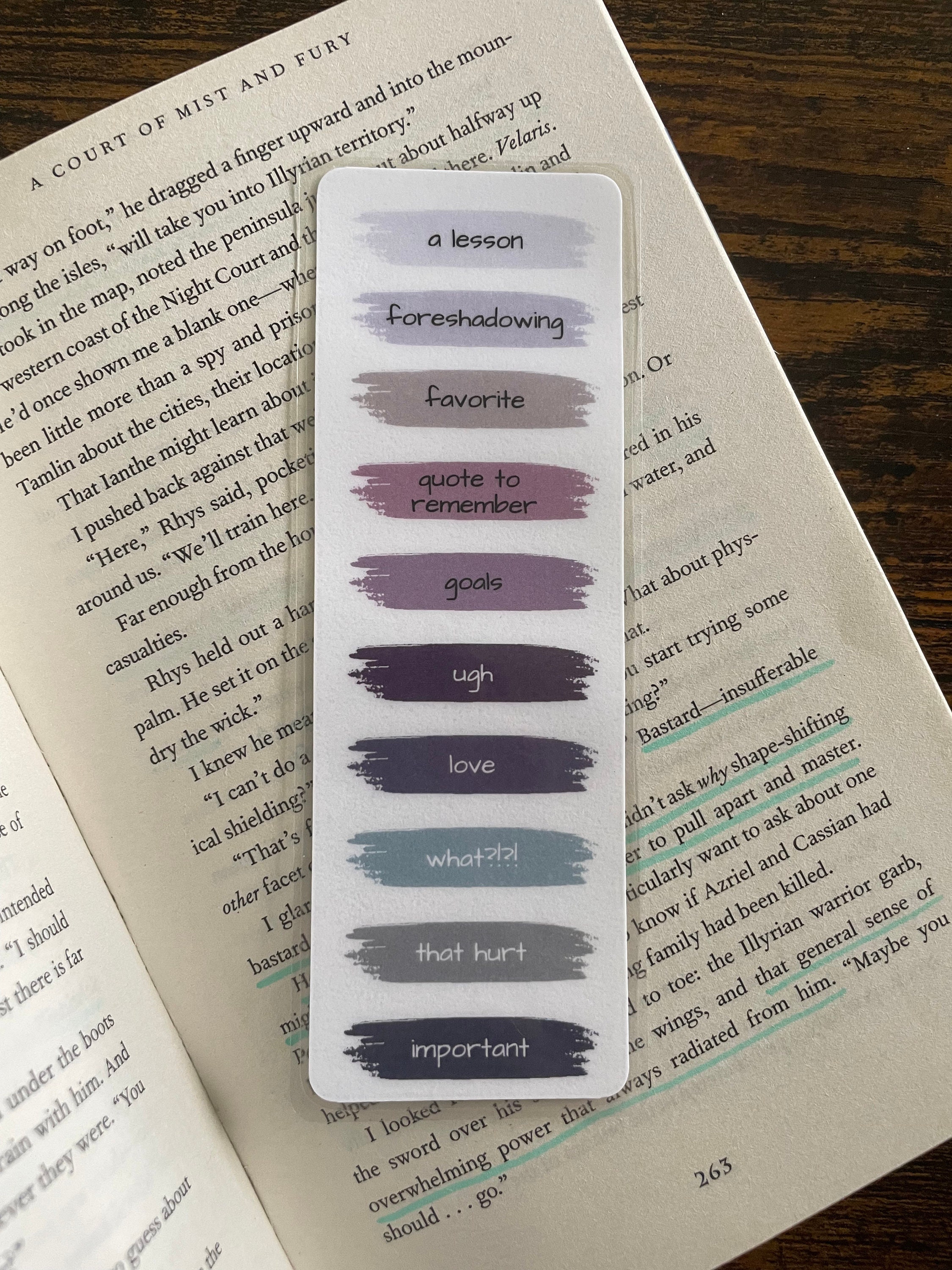 Annotating Guide Bookmark - Purple - Etsy