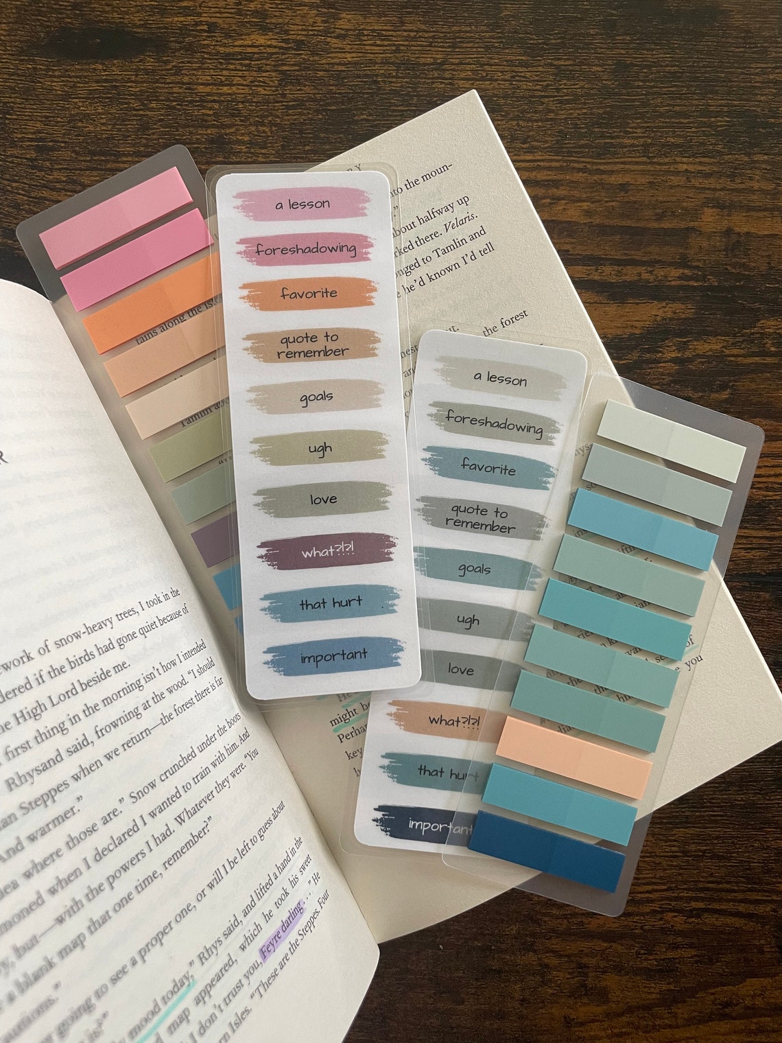 Mix and Match Bookmark Annotating Guides - Etsy