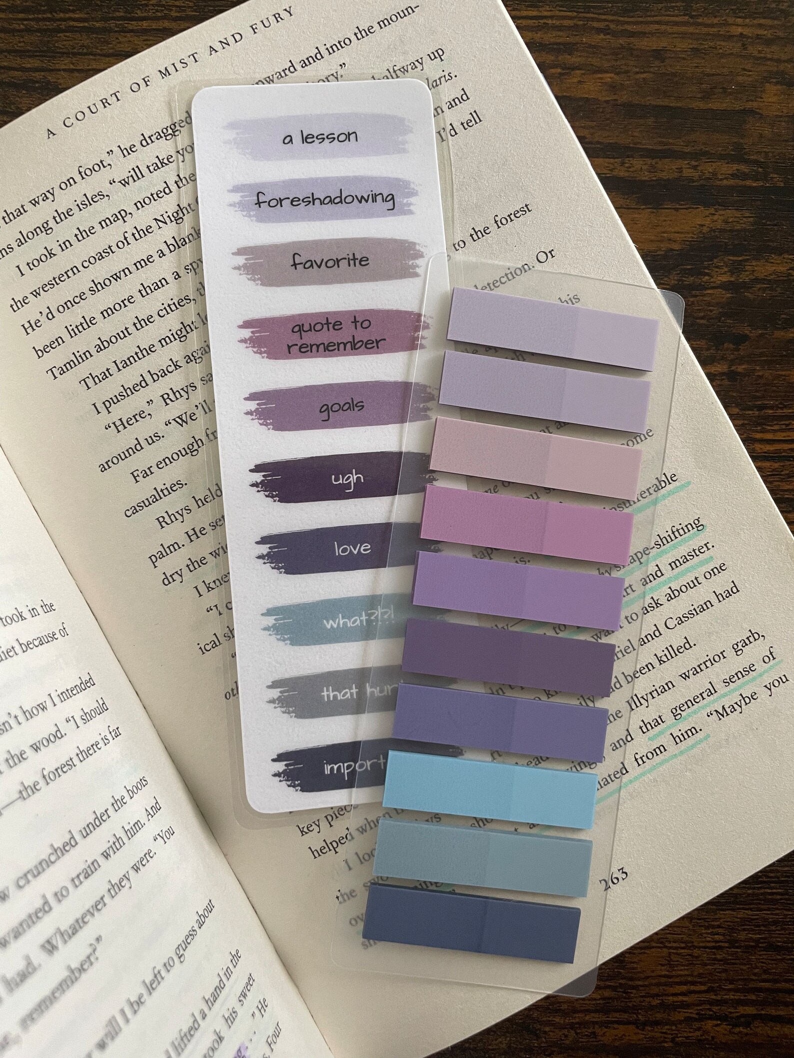 Annotating Guide Bookmark - Purple - Etsy
