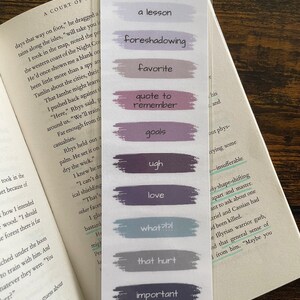 Annotating Guide Bookmark - Purple - Etsy