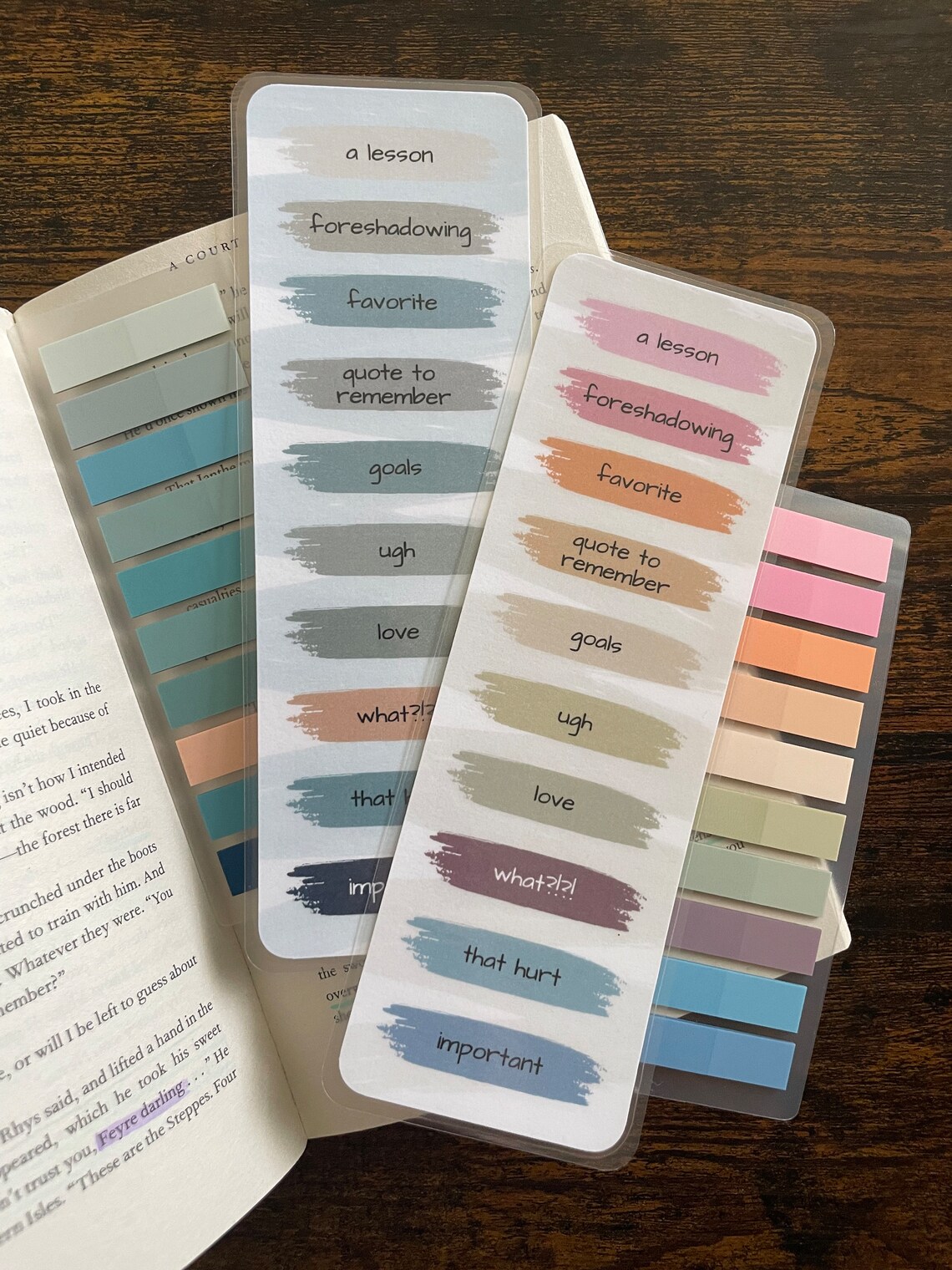 Mix and Match Bookmark Annotating Guides - Etsy