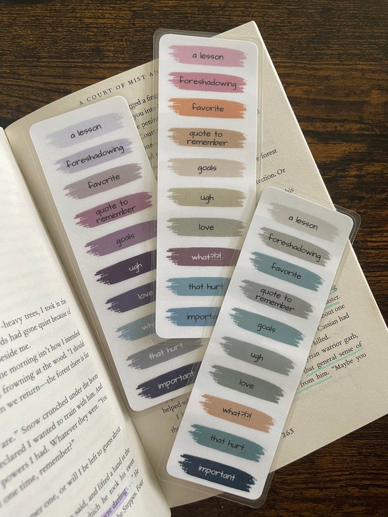 Bundle All 3 Bookmark Annotating Guides - Etsy