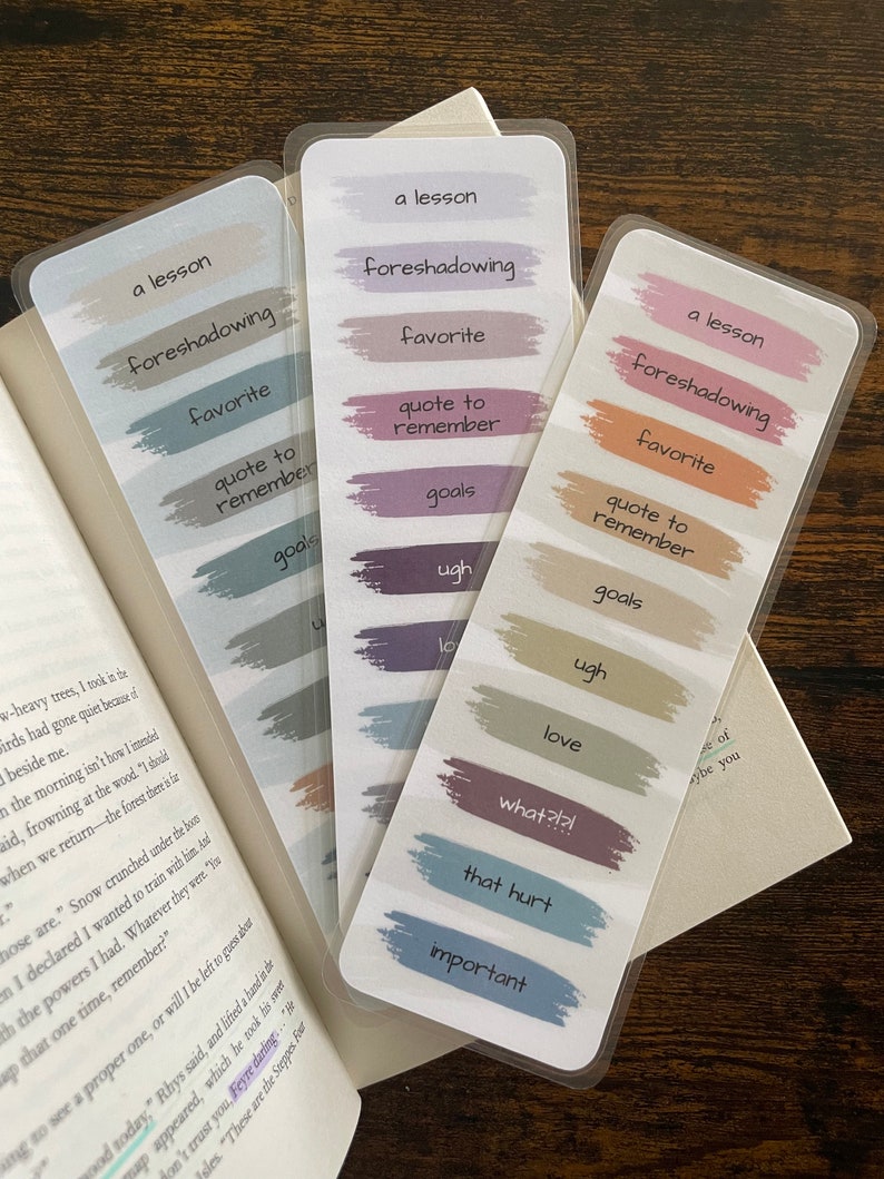 Bundle All 3 Bookmark Annotating Guides - Etsy