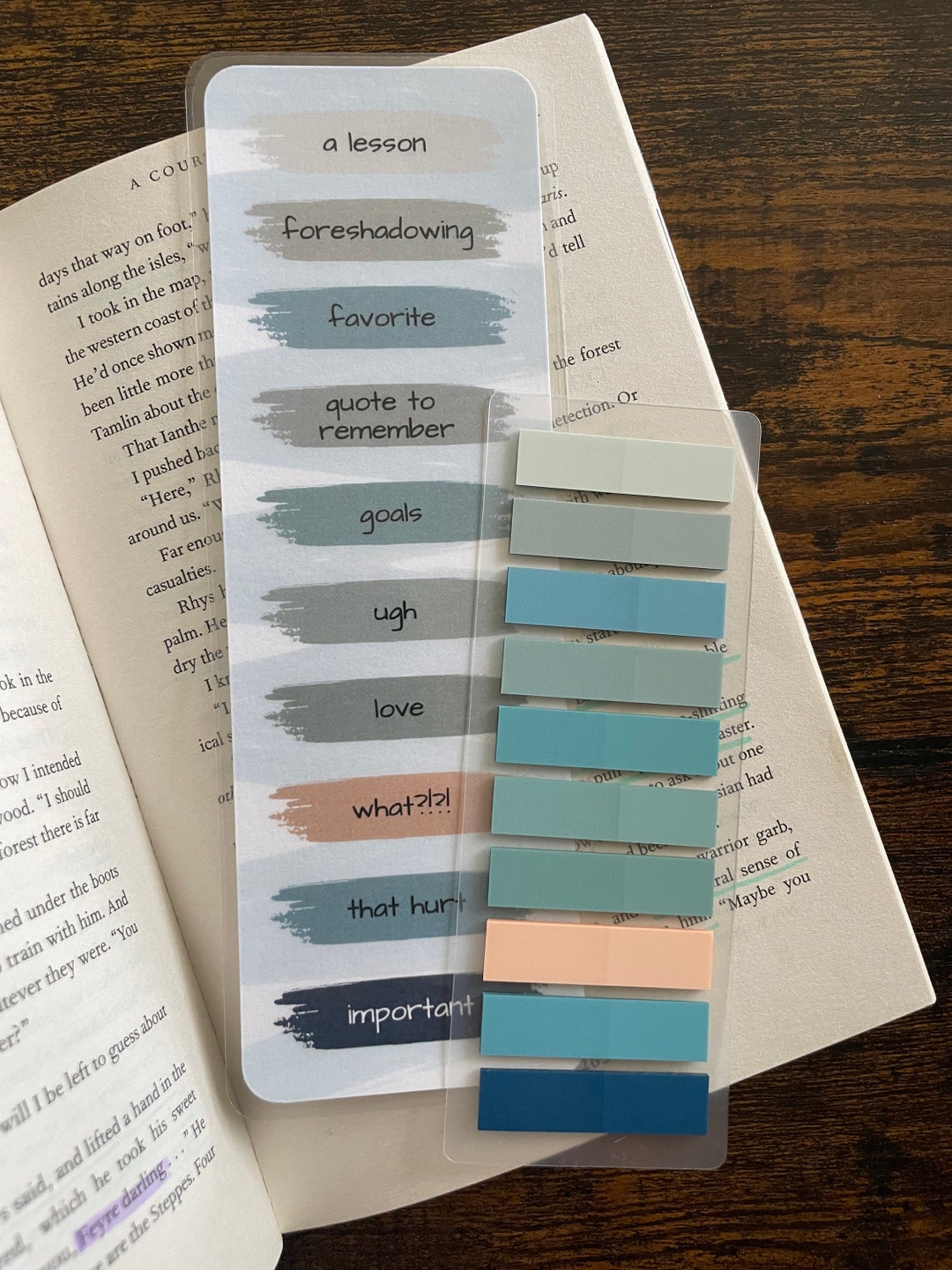 Annotating Guide Bookmark - Blue - Etsy