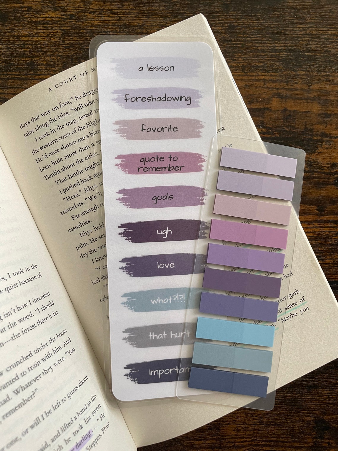Annotating Guide Bookmark - Purple - Etsy