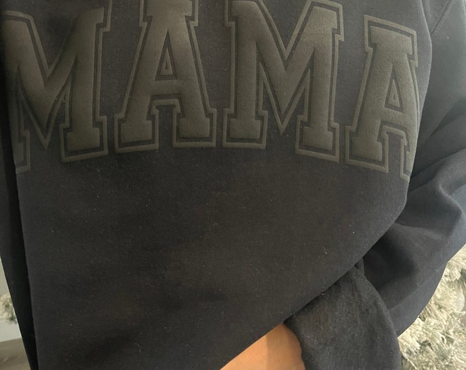 Mama Sweatshirt, Puff Vinyl Sweatshirt, Mom Sweatshirt, Mama Shirt ...